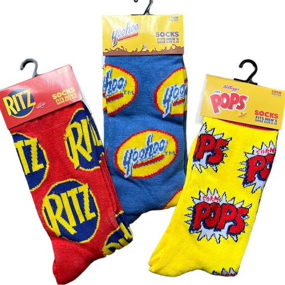 Kellogg’s | Underwear & Socks | 3 Pair Kelloggs Corn Pops Cereal Ritz ...